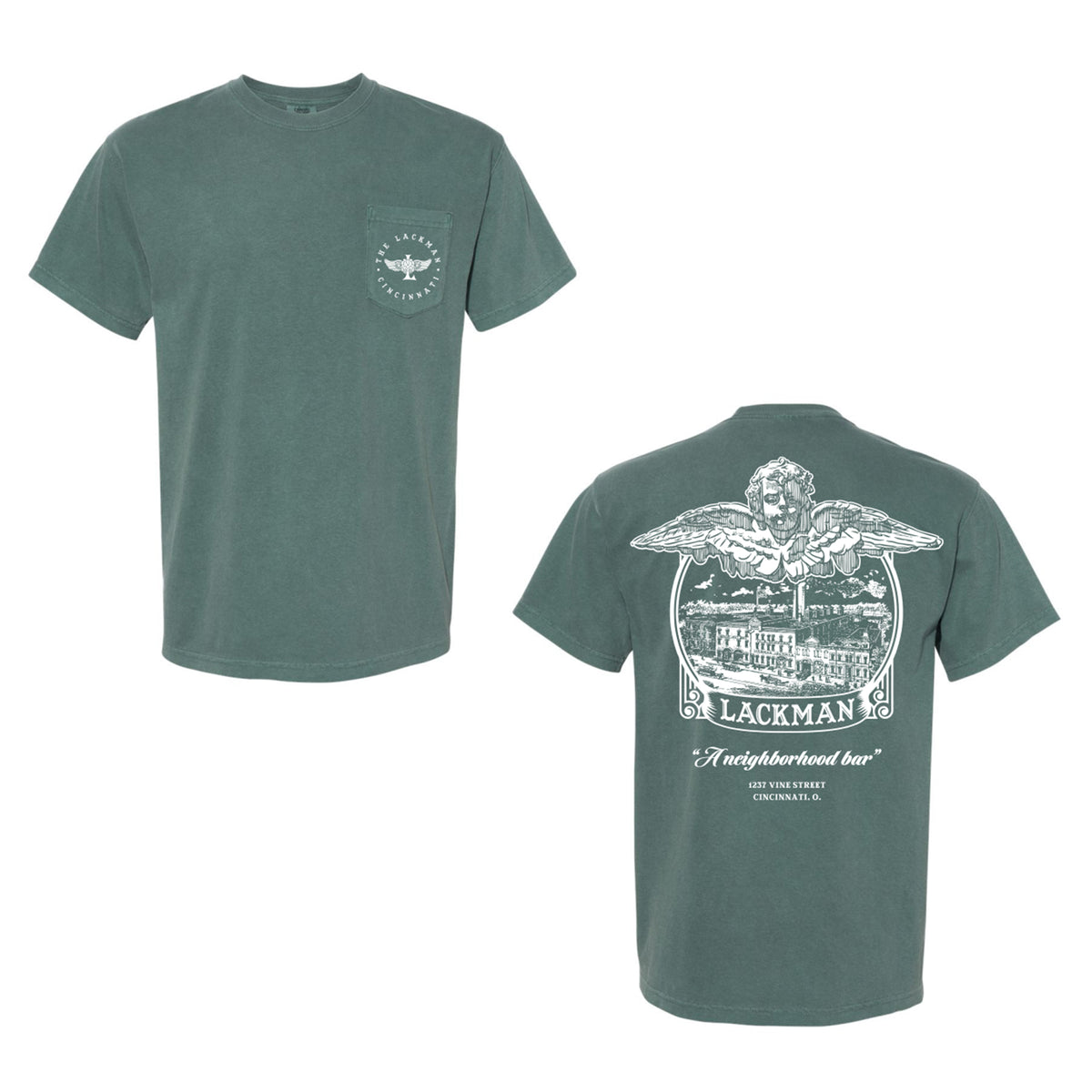 The Lackman - Neighborhood Bar Angel - Comfort Colors Tee ...